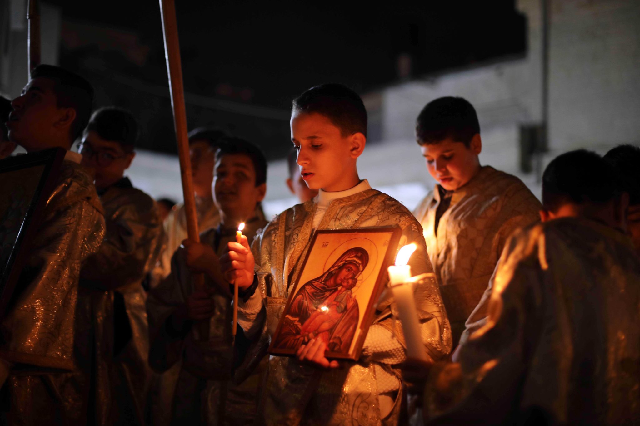 In Photos: Palestinian Christians Celebrate ‘Holy Saturday’ - Palestine ...