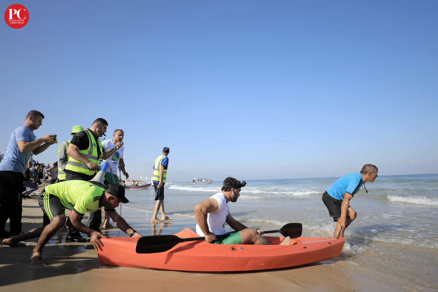 Palestinian Athletes Compete for First Rowing Championship in Gaza ...