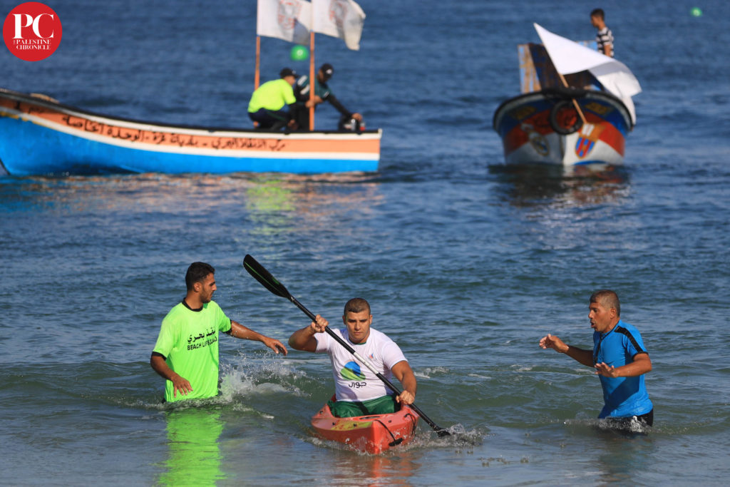 Palestinian Athletes Compete for First Rowing Championship in Gaza ...