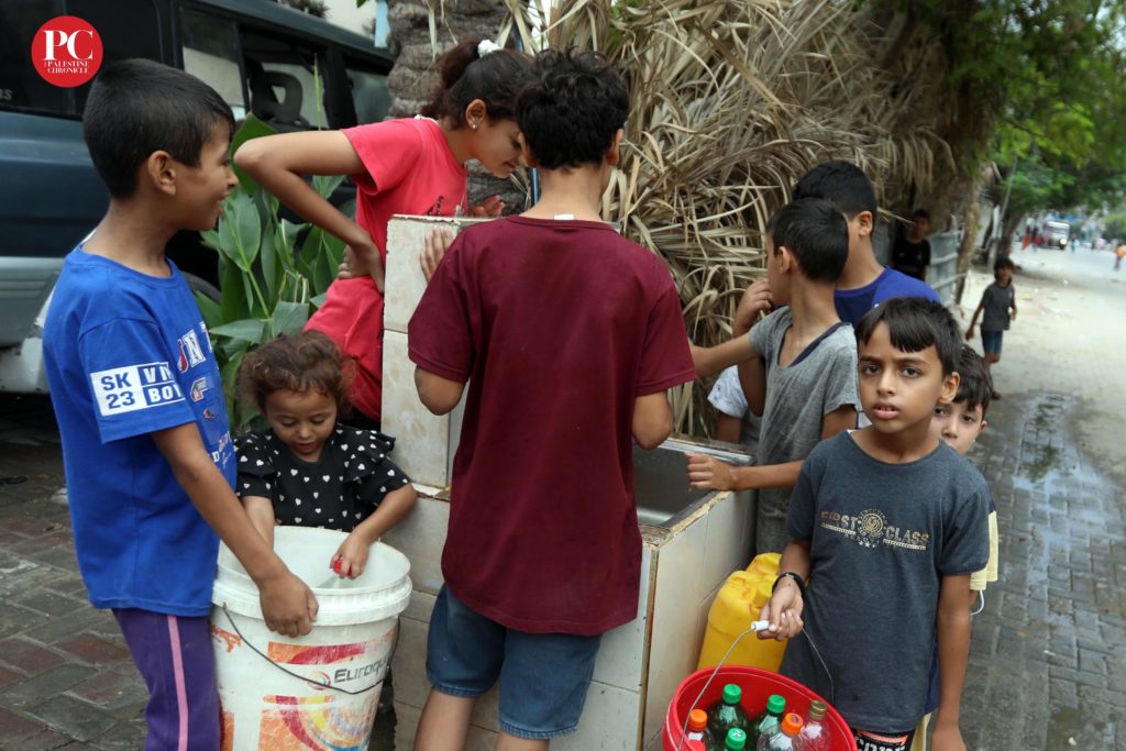 Smiling in the Time of Genocide, Gaza Children Looking for Water ...
