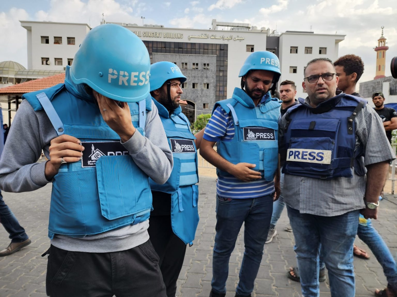 They Kill Journalists: Palestine Chronicle Reporters Attend Funeral of ...