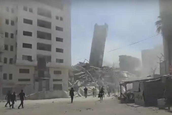 Israeli Army Levels Gaza Towers, Scores Killed in Escalating Offensive ...