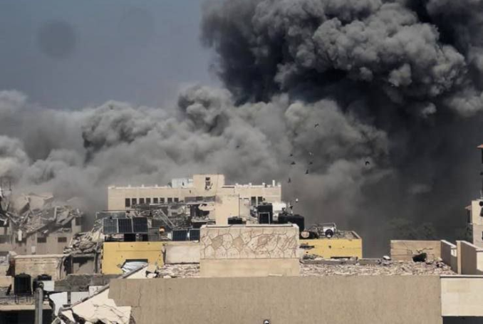 Residential Tower Sheltering Displaced Families Destroyed in Gaza City ...